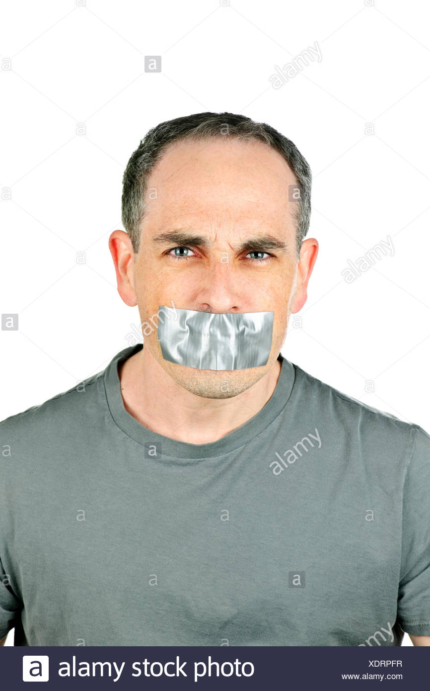 Duct Taped Mouth High Resolution Stock Photography and Images - Alamy
