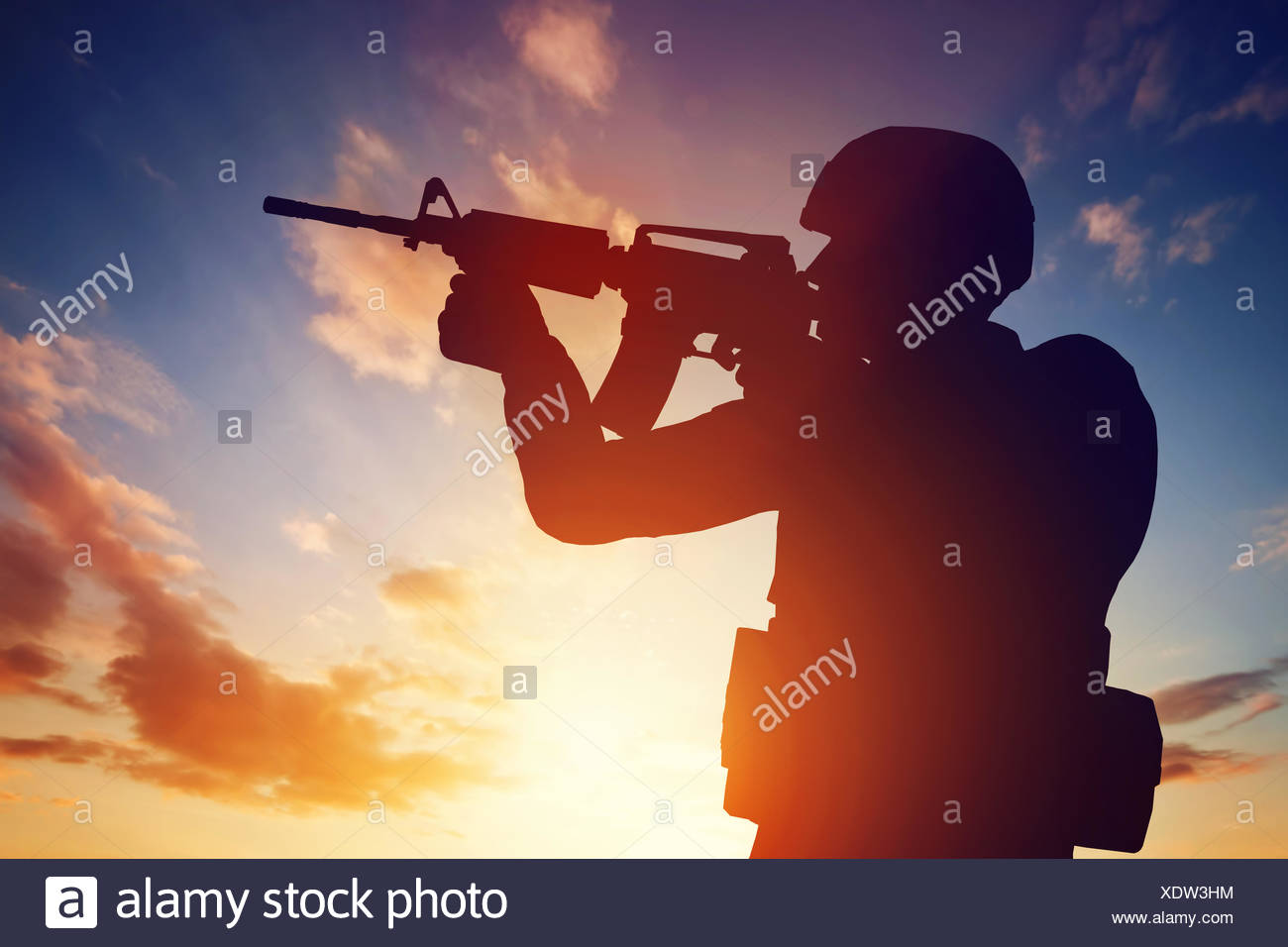Combat Assault Rifle High Resolution Stock Photography and Images - Alamy