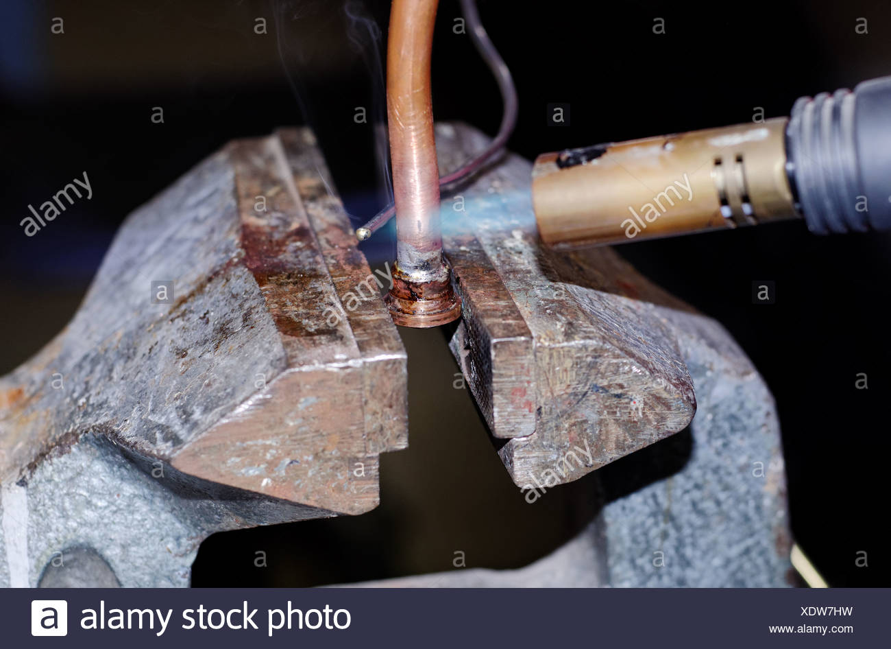 Soldering Copper Pipe High Resolution Stock Photography and Images - Alamy
