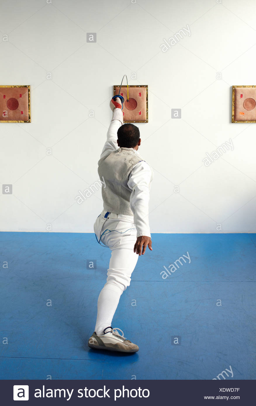 Male Fencer Holding Fencing Foil High Resolution Stock Photography and Images - Alamy