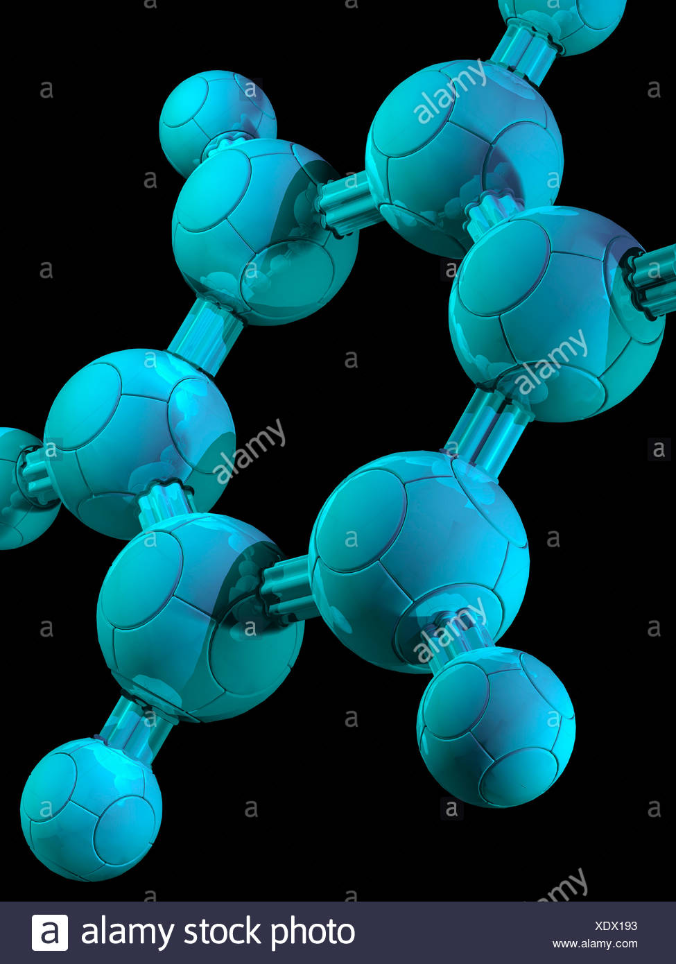 Molecular Model Of Benzene Stock Photos & Molecular Model Of Benzene ...