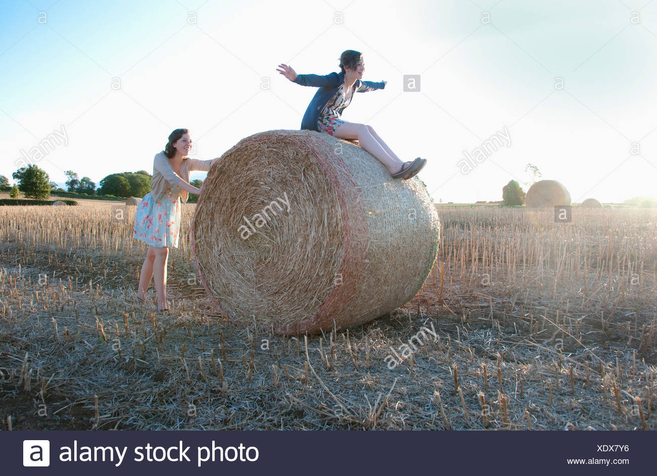 Children Playing In Hay Bale High Resolution Stock Photography and ...