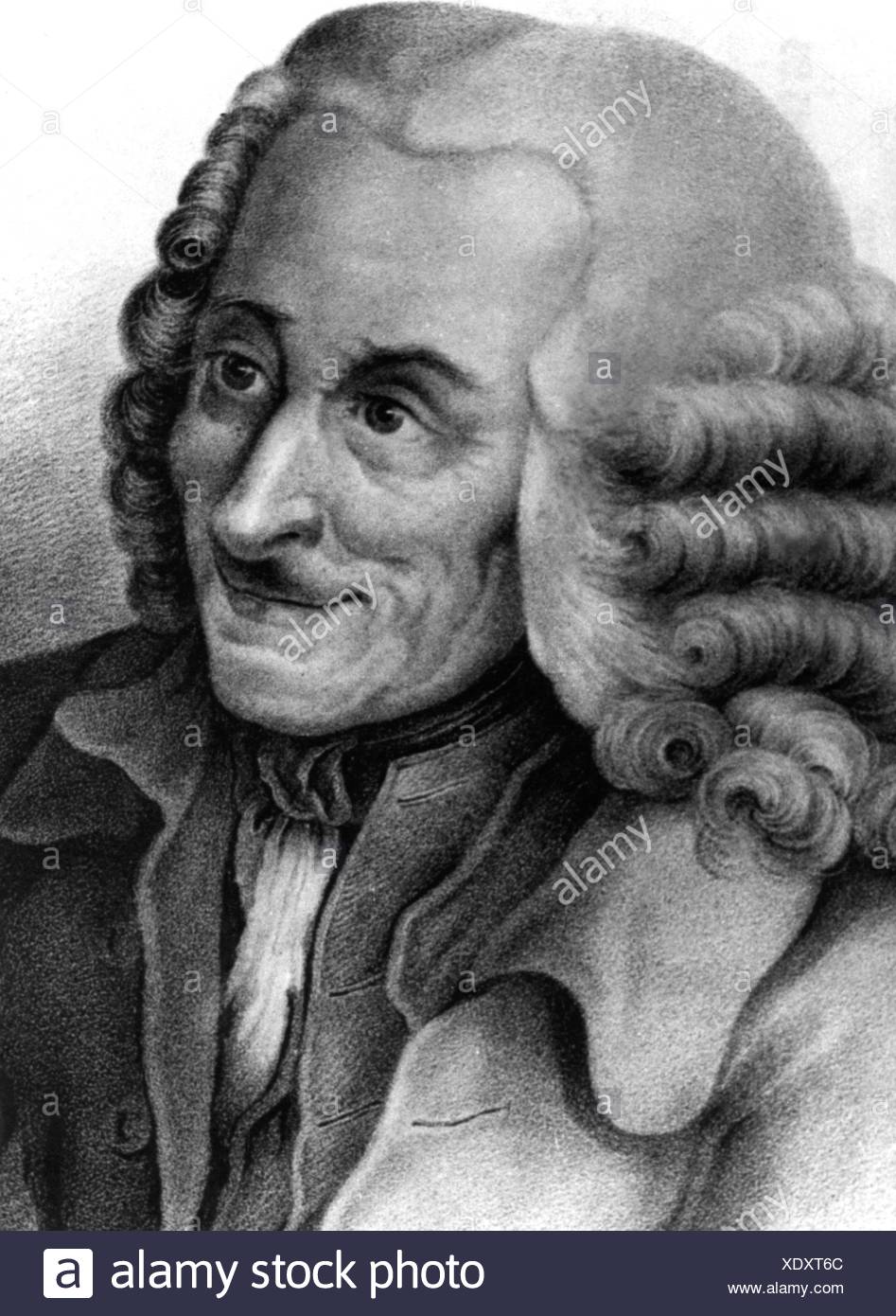 Voltaire Portrait Black and White Stock Photos & Images - Alamy