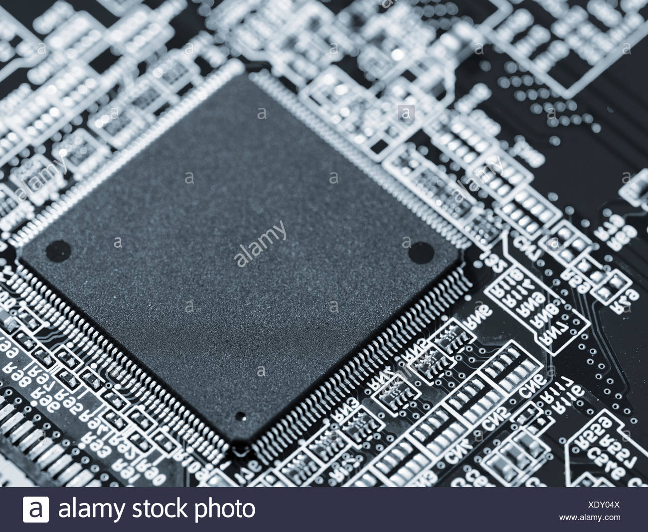 Microprocessor Chip Board Stock Photos & Microprocessor Chip Board ...
