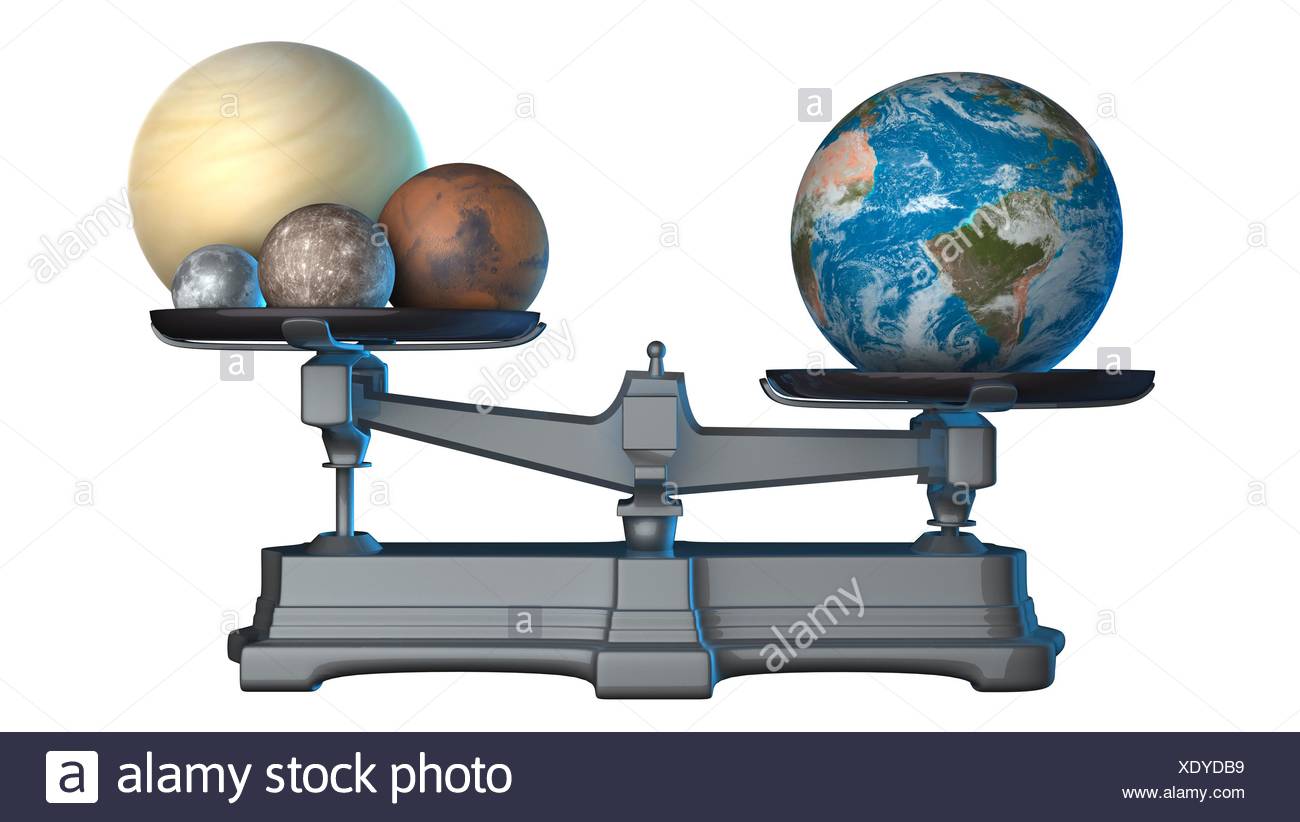 Planets On Scale High Resolution Stock Photography and Images - Alamy