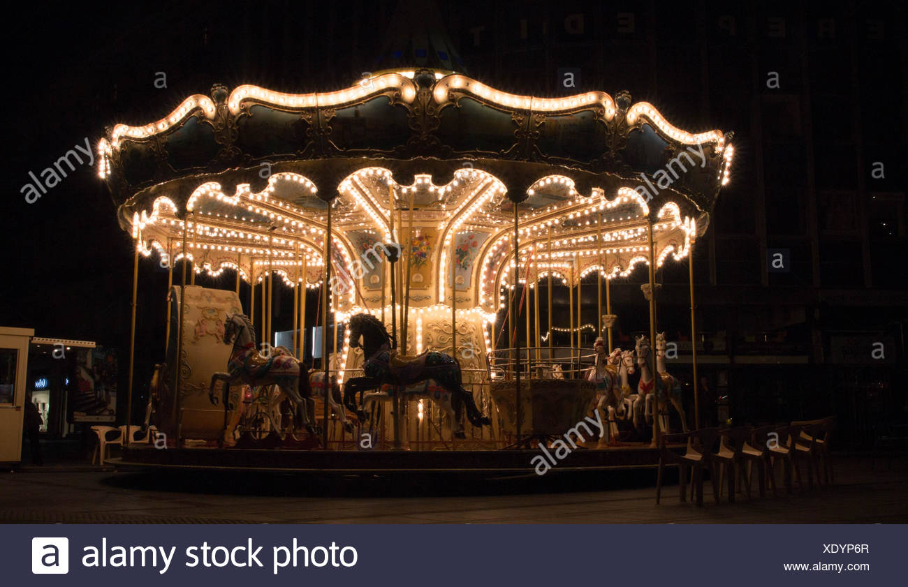 Merry Go Round Night High Resolution Stock Photography and Images - Alamy