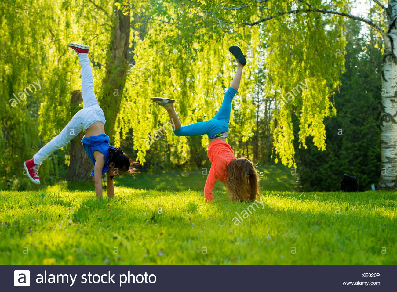 Girl Doing Handstand High Resolution Stock Photography and Images - Alamy