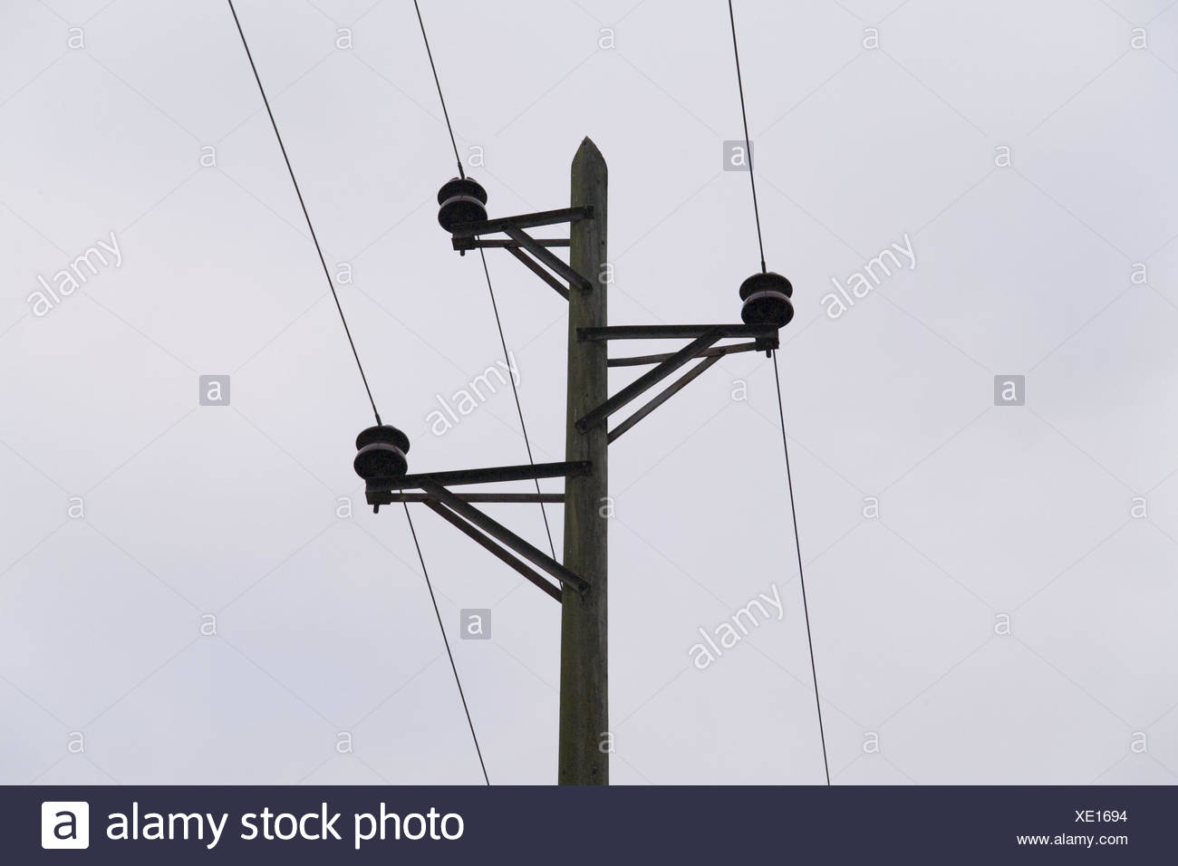 Wooden Power Poles Power Lines High Resolution Stock Photography and ...