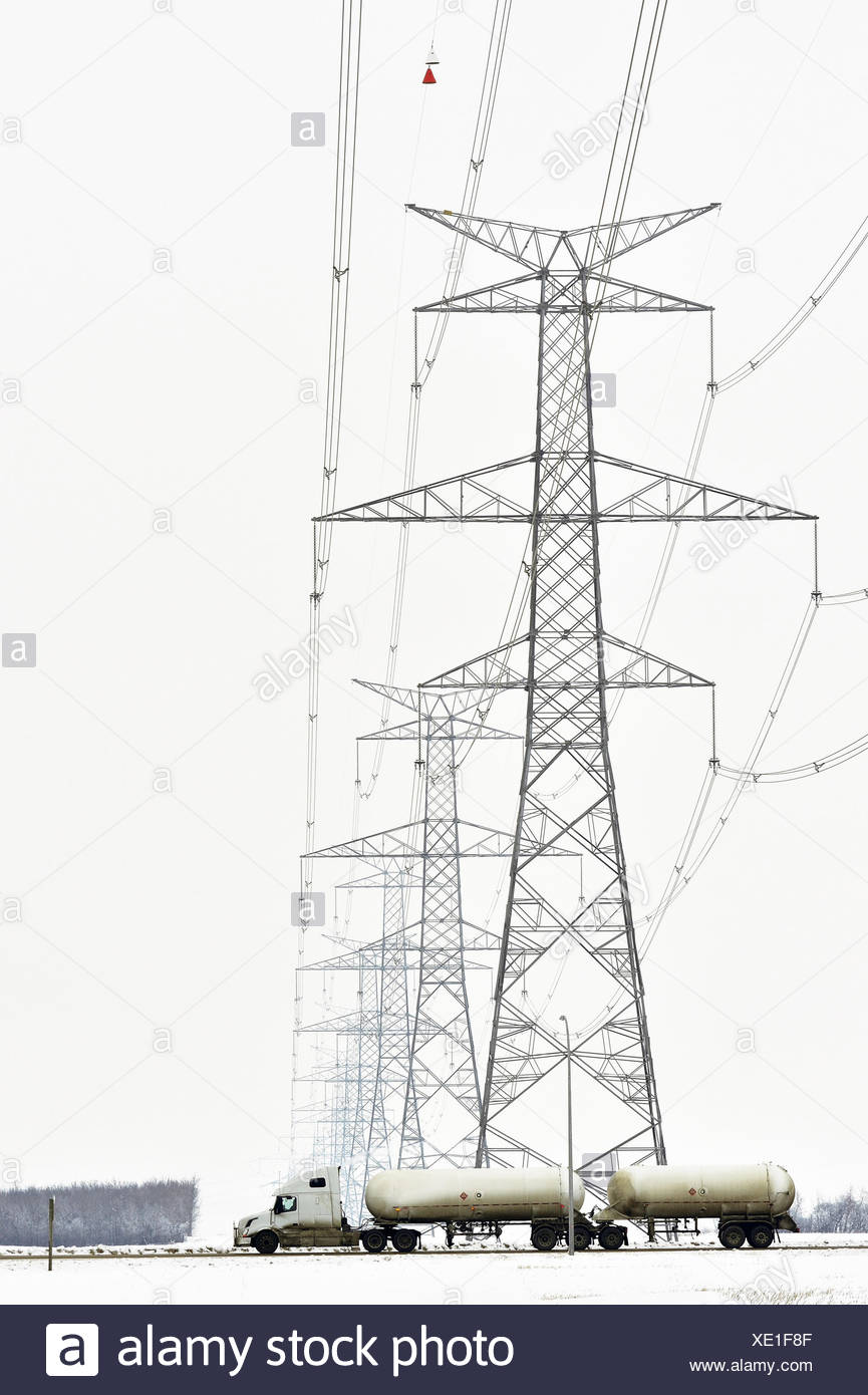 Truck And Power Cables High Resolution Stock Photography and Images - Alamy