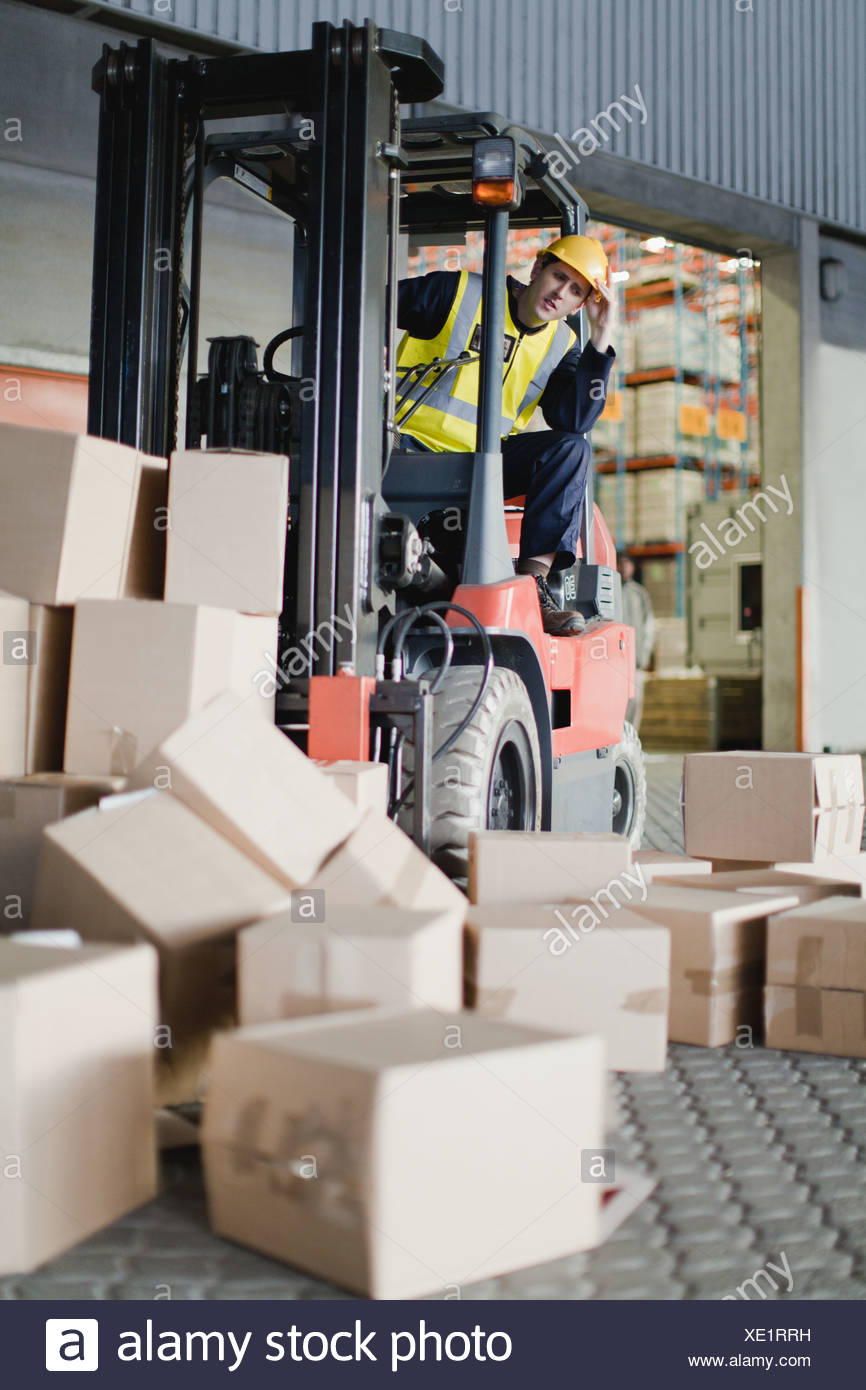 Warehouse Boxes Forklift High Resolution Stock Photography and Images ...