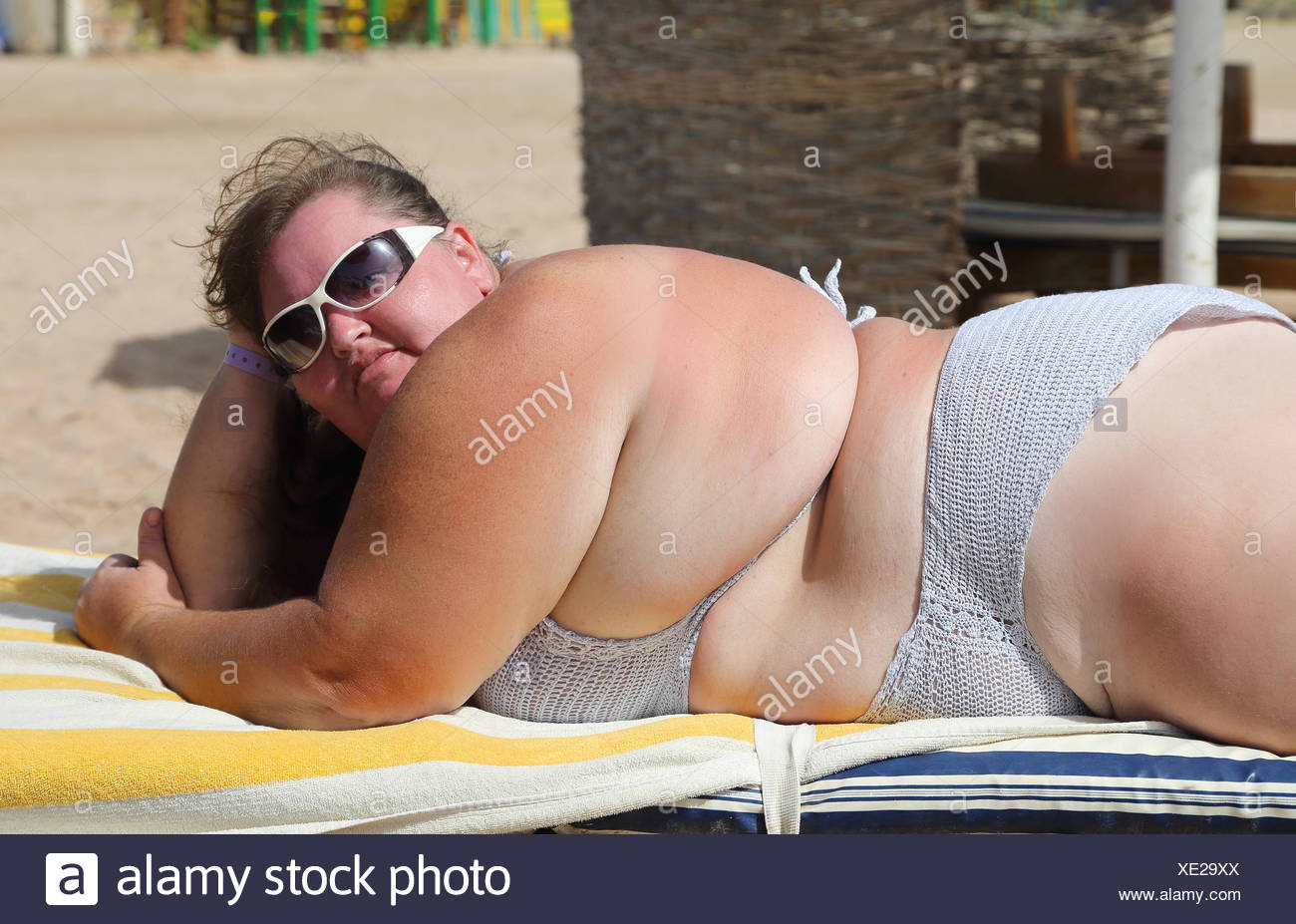 Overweight Women Beach Stock Photos & Overweight Women Beach Stock Images - Alamy