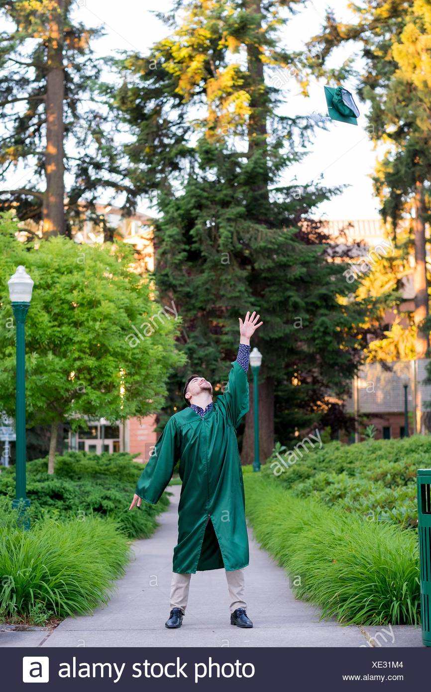 Graduation Hat Throwing High Resolution Stock Photography and Images ...