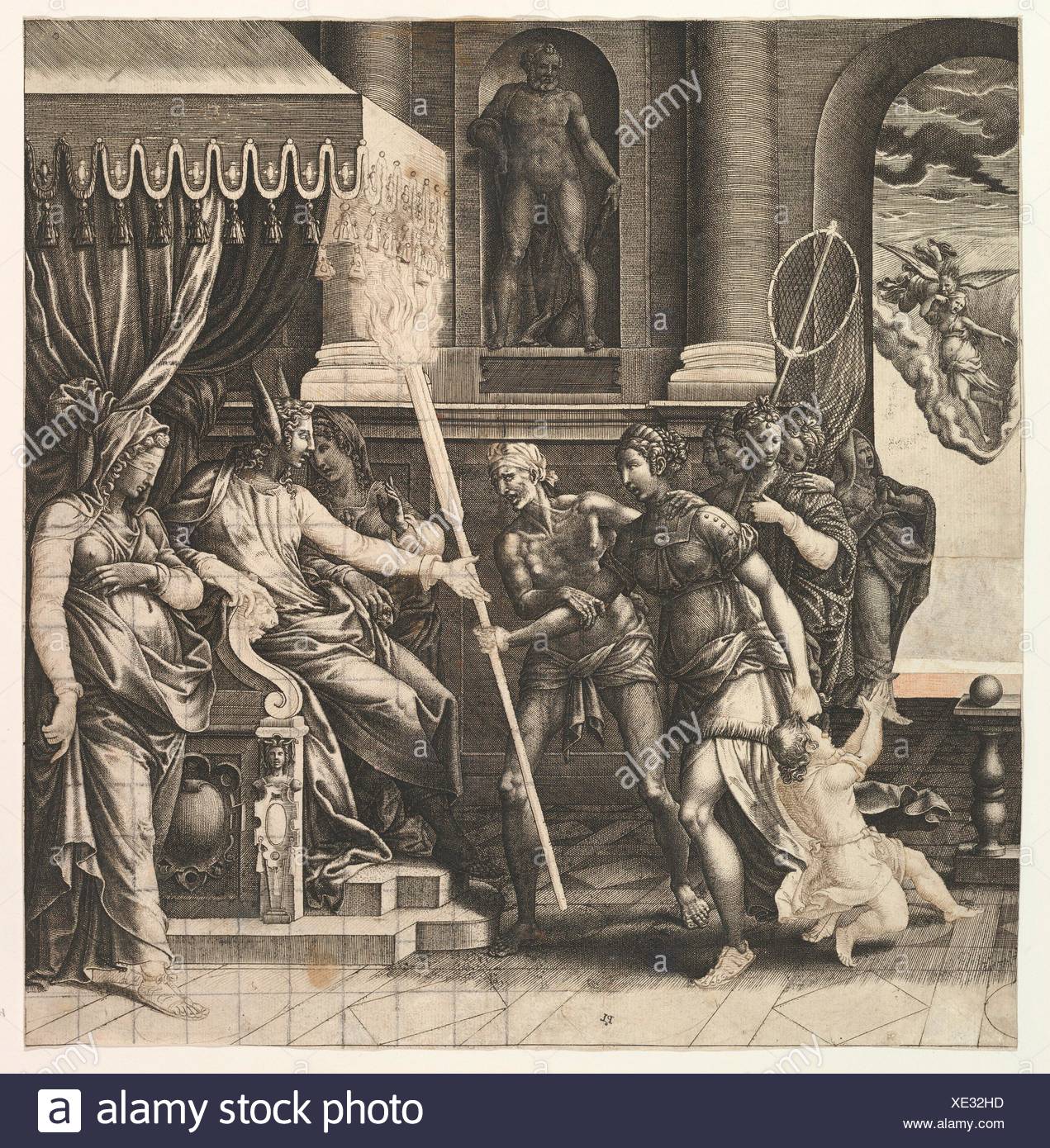 Giorgio Ghisi After Luca Penni High Resolution Stock Photography and ...