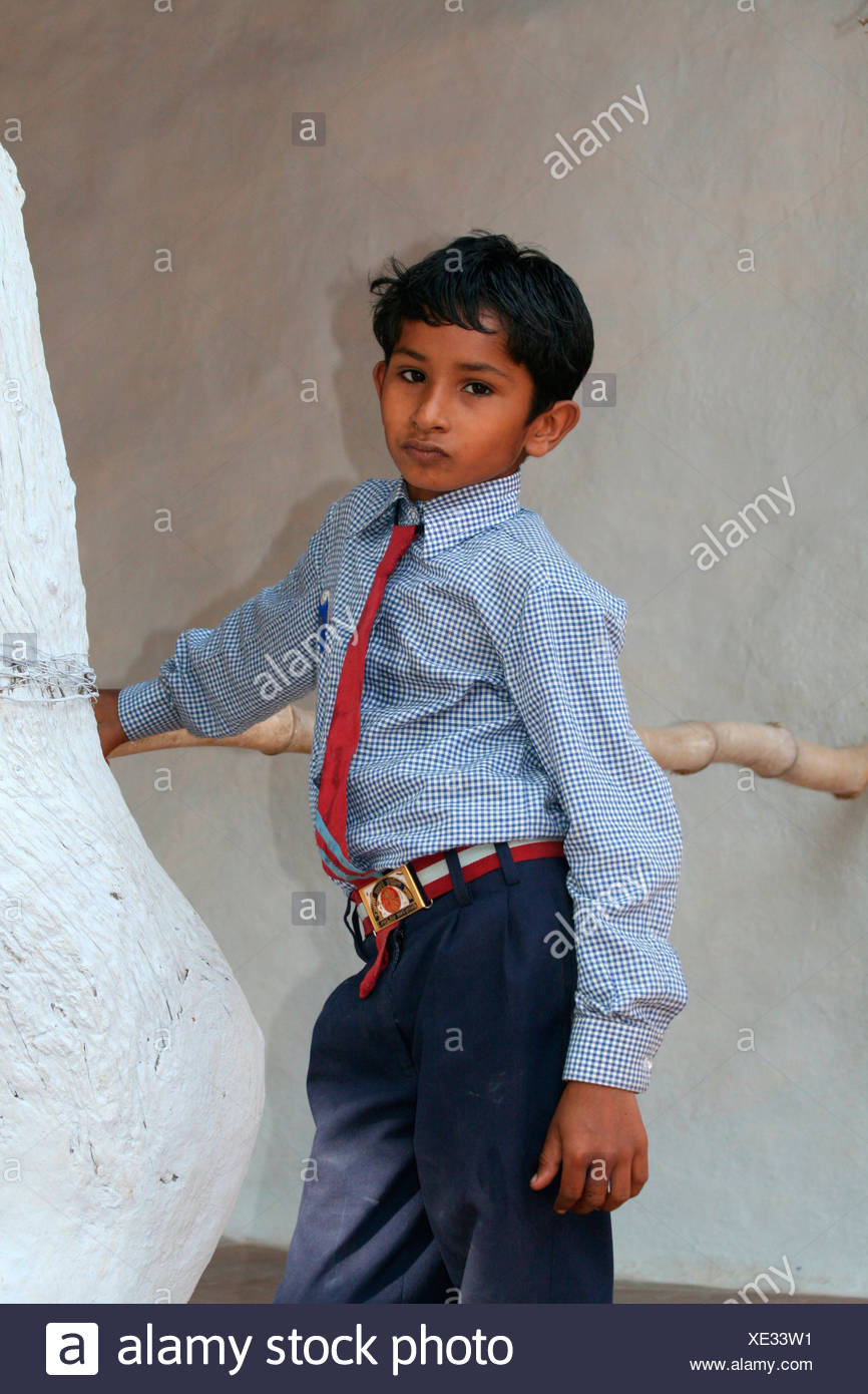 Indian Boy Wearing School Uniform High Resolution Stock Photography and ...