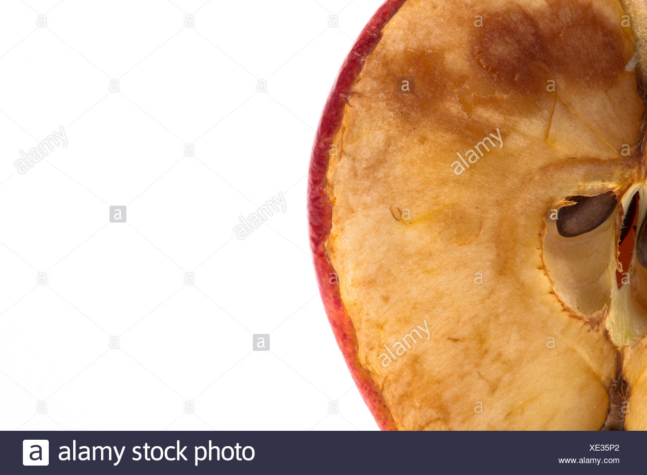 Apple With Rotten Core Stock Photos & Apple With Rotten Core Stock ...