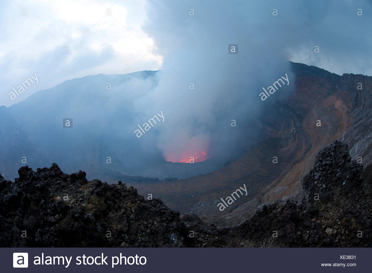 Volcano Nyiragongo Goma High Resolution Stock Photography and Images ...