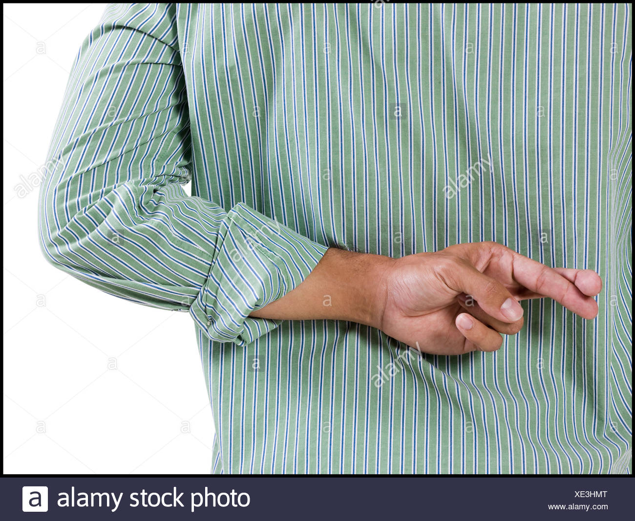 Lying Fingers Crossed Behind Back High Resolution Stock Photography and ...