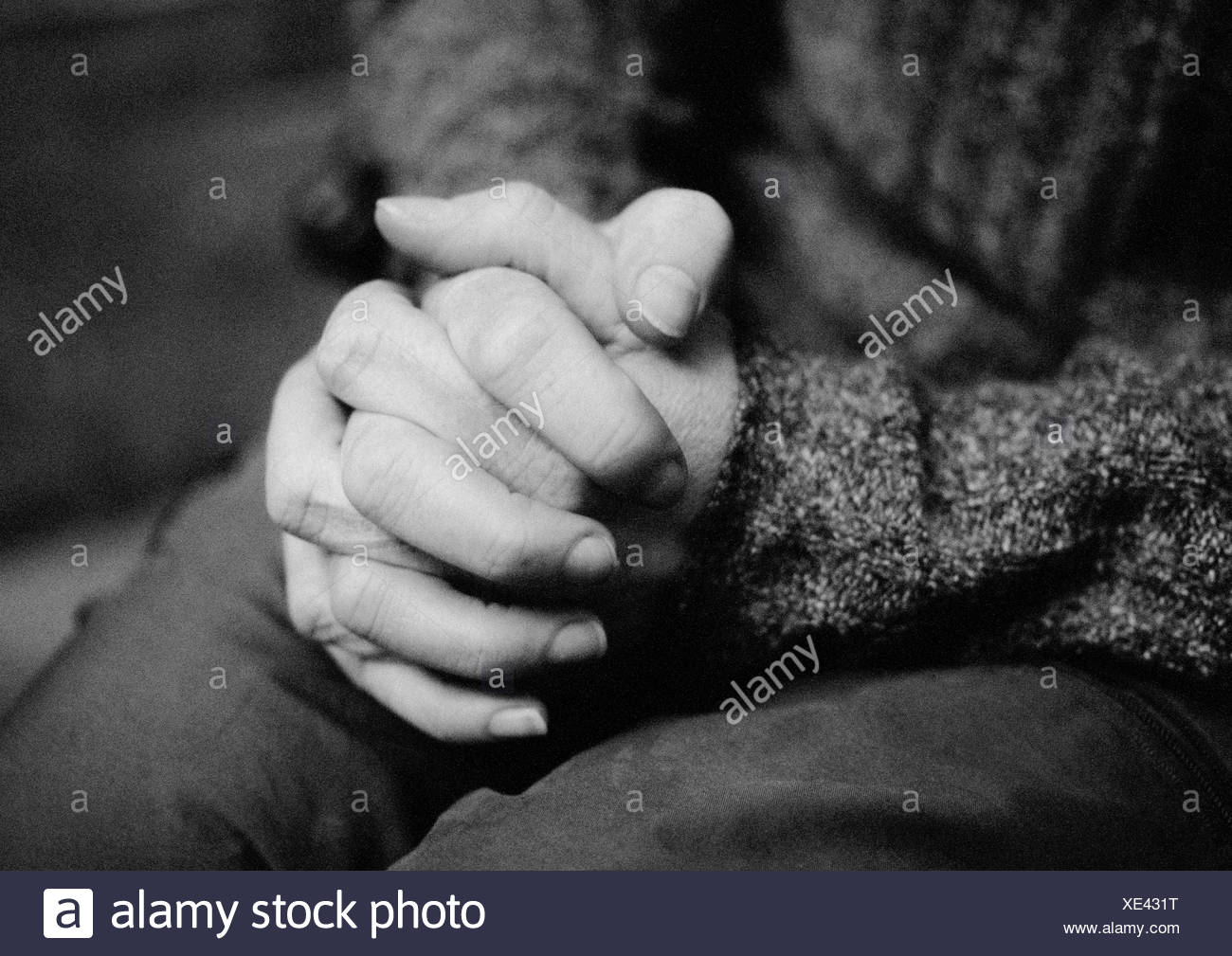 Praying Hands Black and White Stock Photos & Images - Alamy