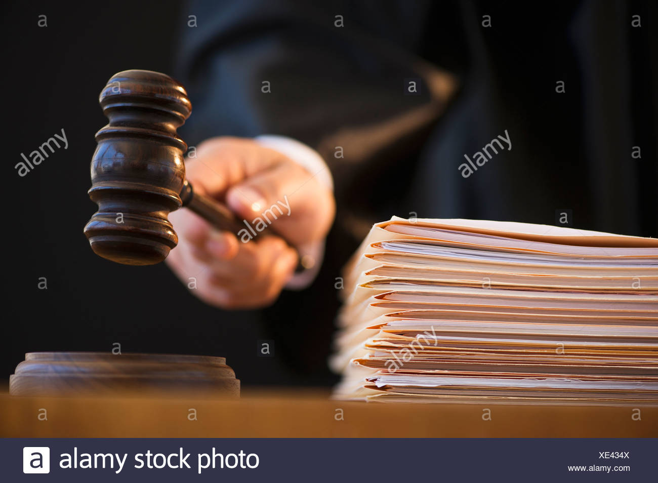 Judge Holding Gavel High Resolution Stock Photography and Images - Alamy