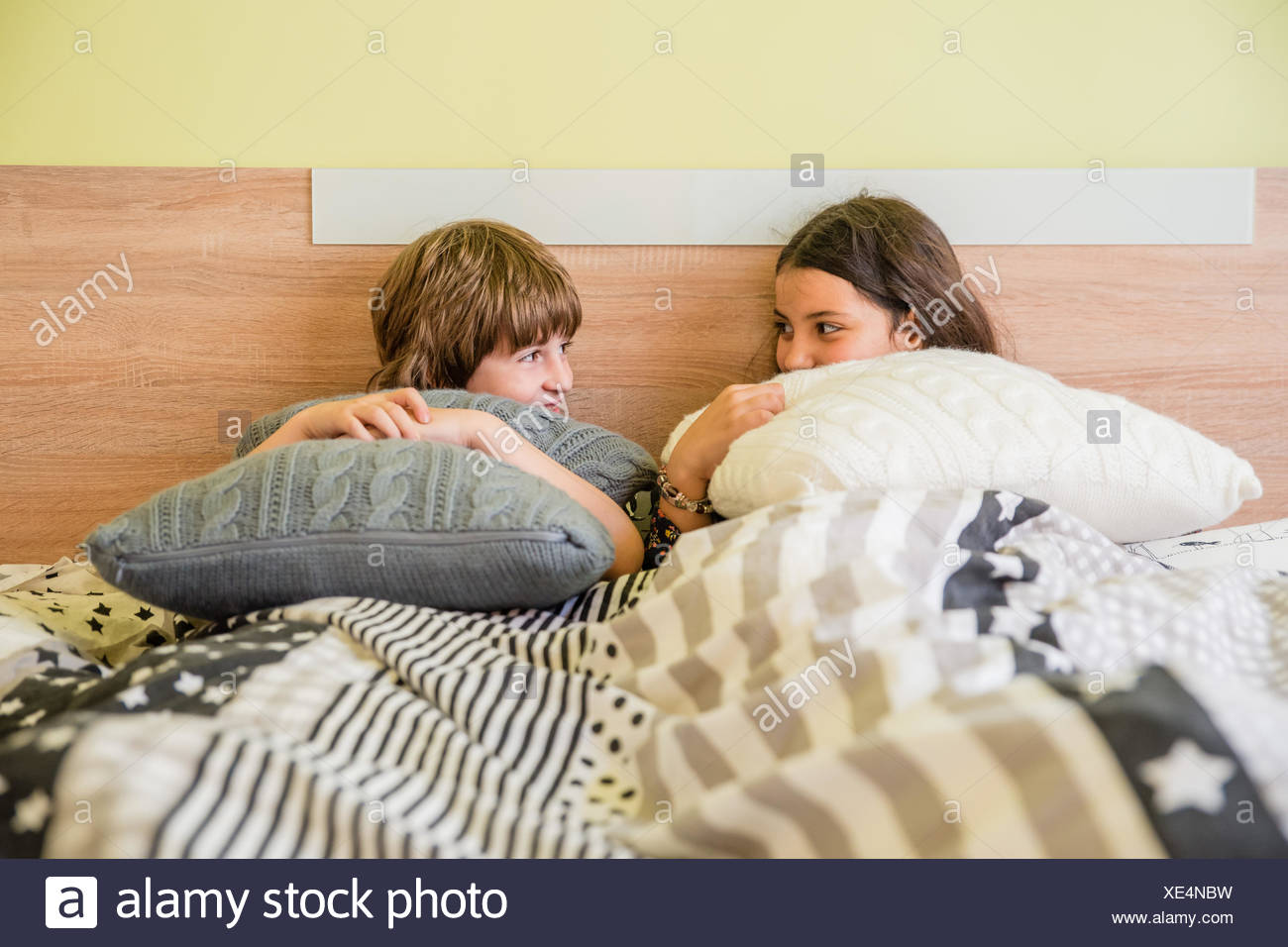 Hiding Under Bed Covers Stock Photos & Hiding Under Bed Covers Stock ...