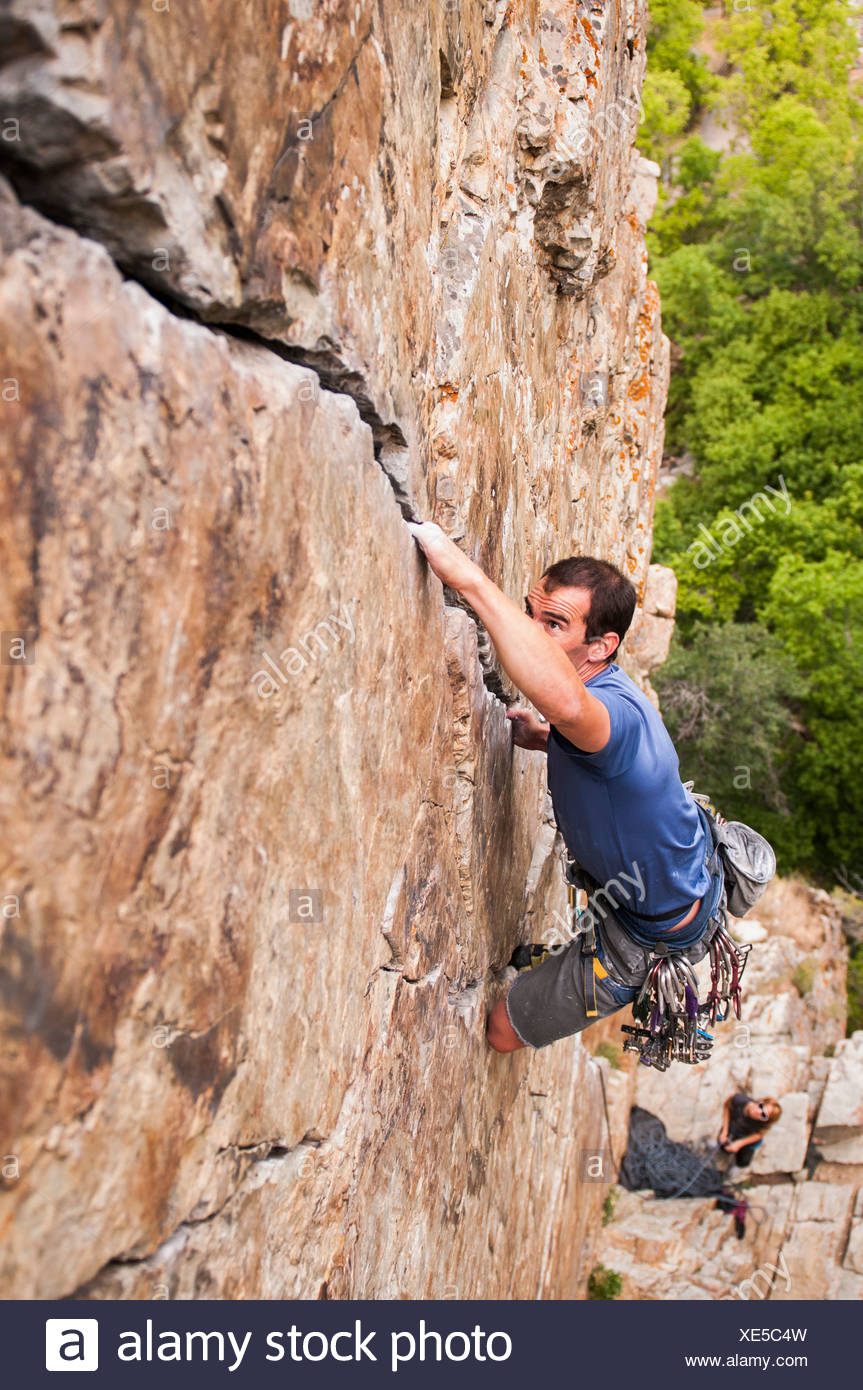 Crack Climb High Resolution Stock Photography and Images - Alamy