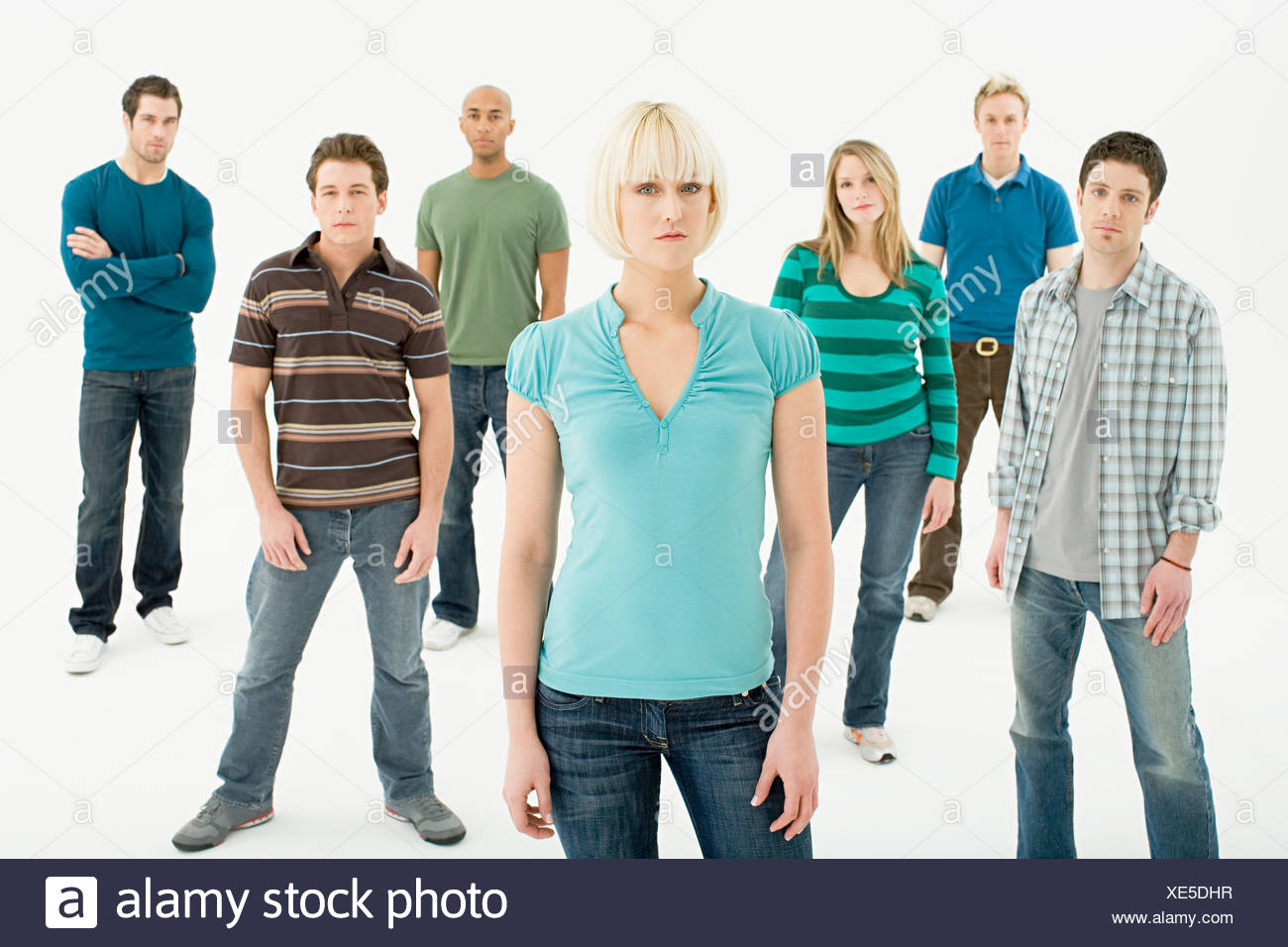 Group Of Seven People Standing Stock Photos & Group Of Seven People ...