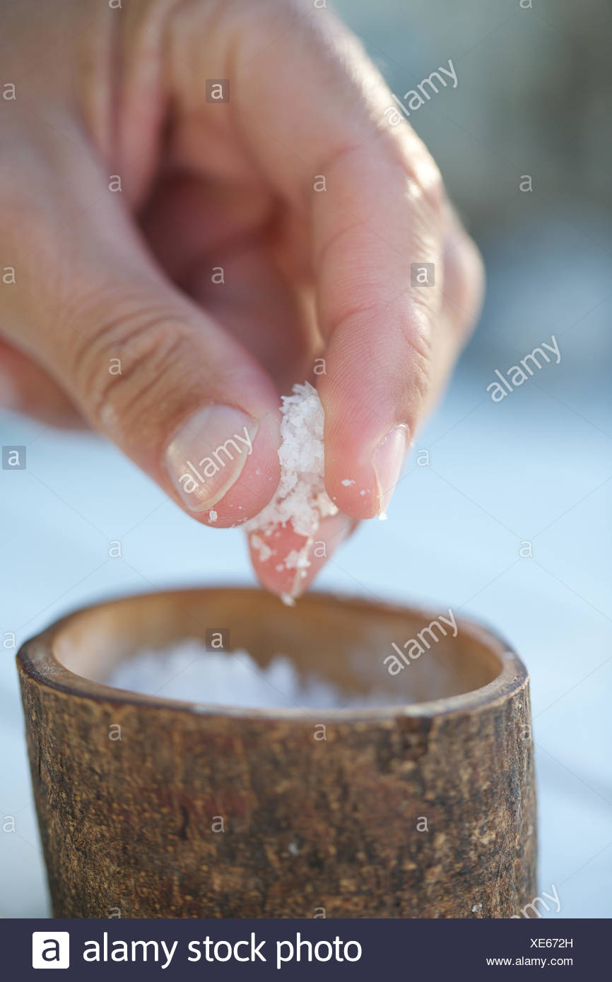 Pinch Of Sea Salt High Resolution Stock Photography and Images - Alamy