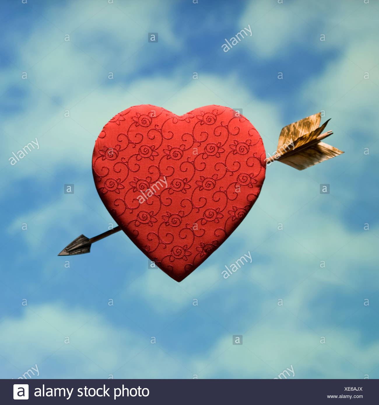 Heart With Arrow High Resolution Stock Photography and Images - Alamy