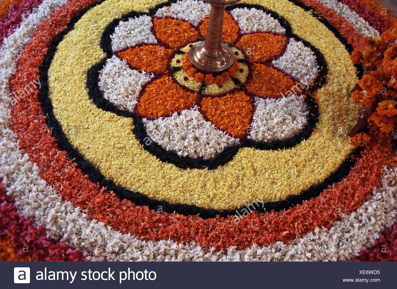 Kerala Onam Pookalam High Resolution Stock Photography and Images - Alamy