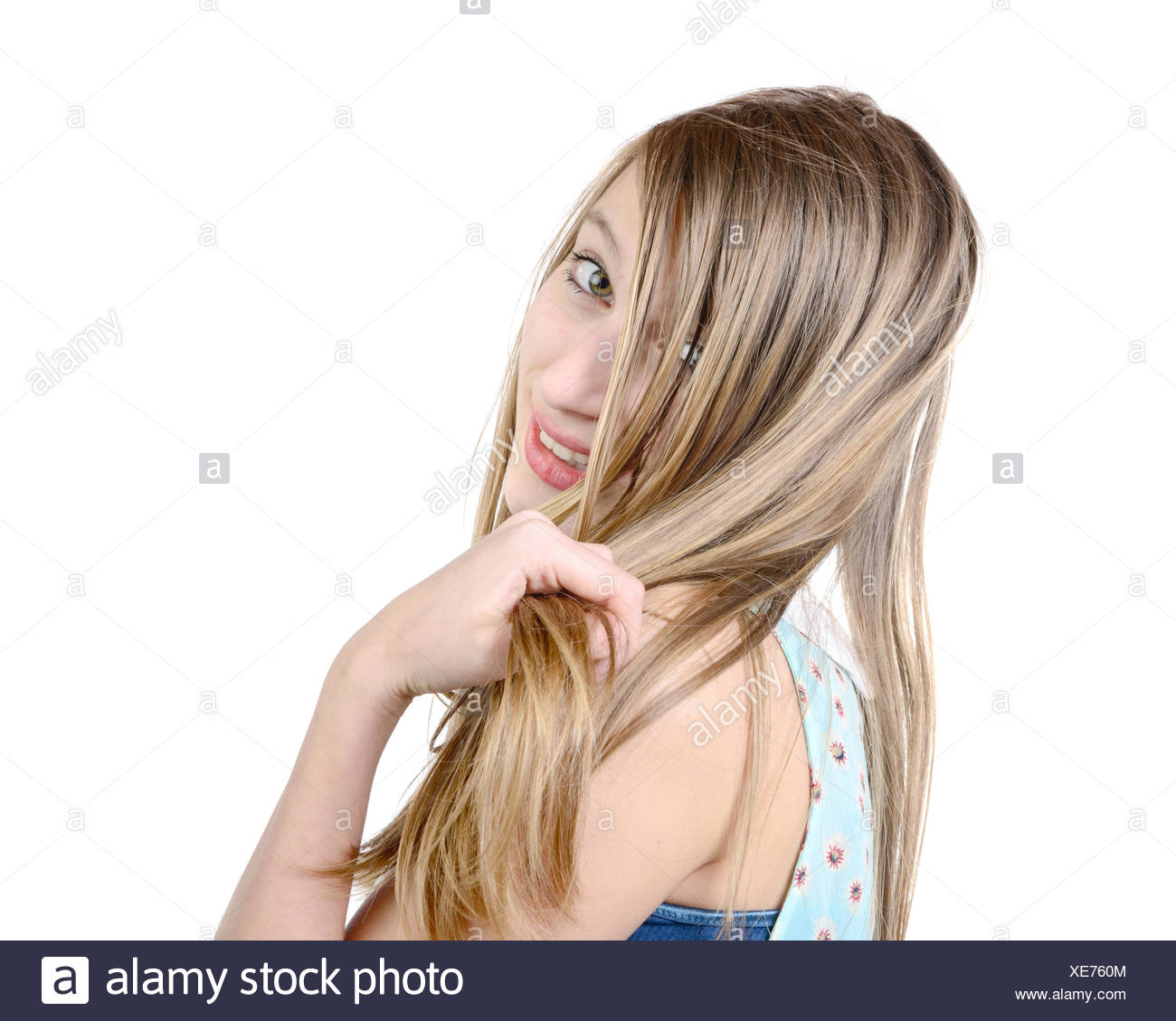 Teen Giggle Laughing High Resolution Stock Photography and Images - Alamy