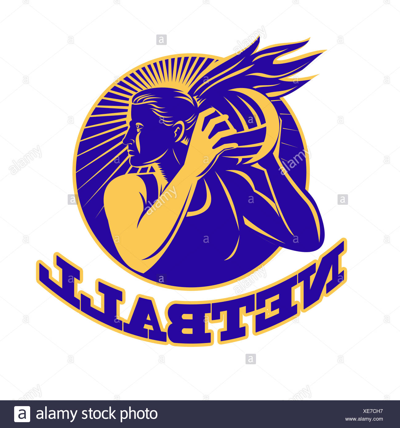 Netball Player Holding Ball High Resolution Stock Photography and ...