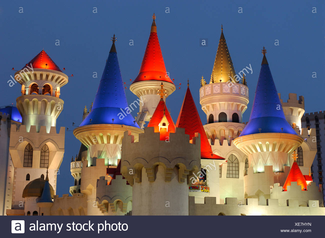 Excalibur Hotel Towers High Resolution Stock Photography and Images - Alamy