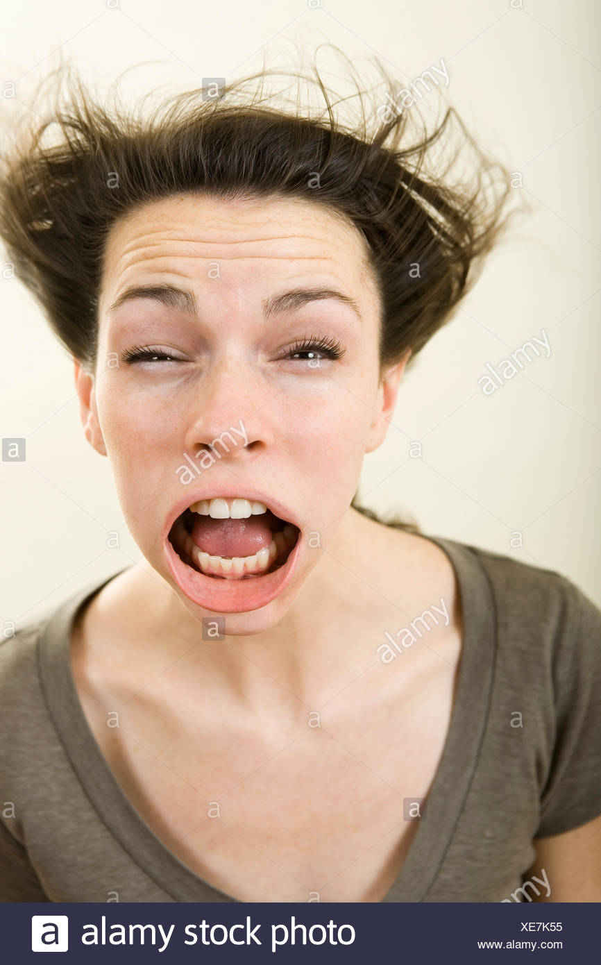 Hair Blown In Face By Wind High Resolution Stock Photography and Images ...