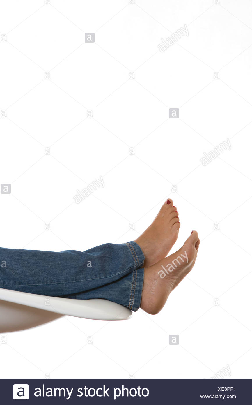 Woman Legs Up Chair Cut Out Stock Images & Pictures - Alamy