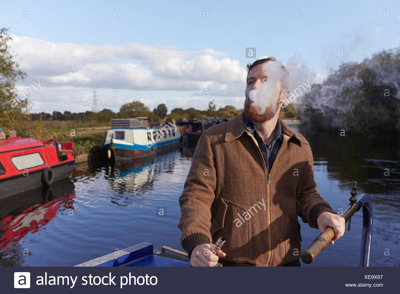 Reflection Mid Adult Man Getting High Resolution Stock Photography and ...