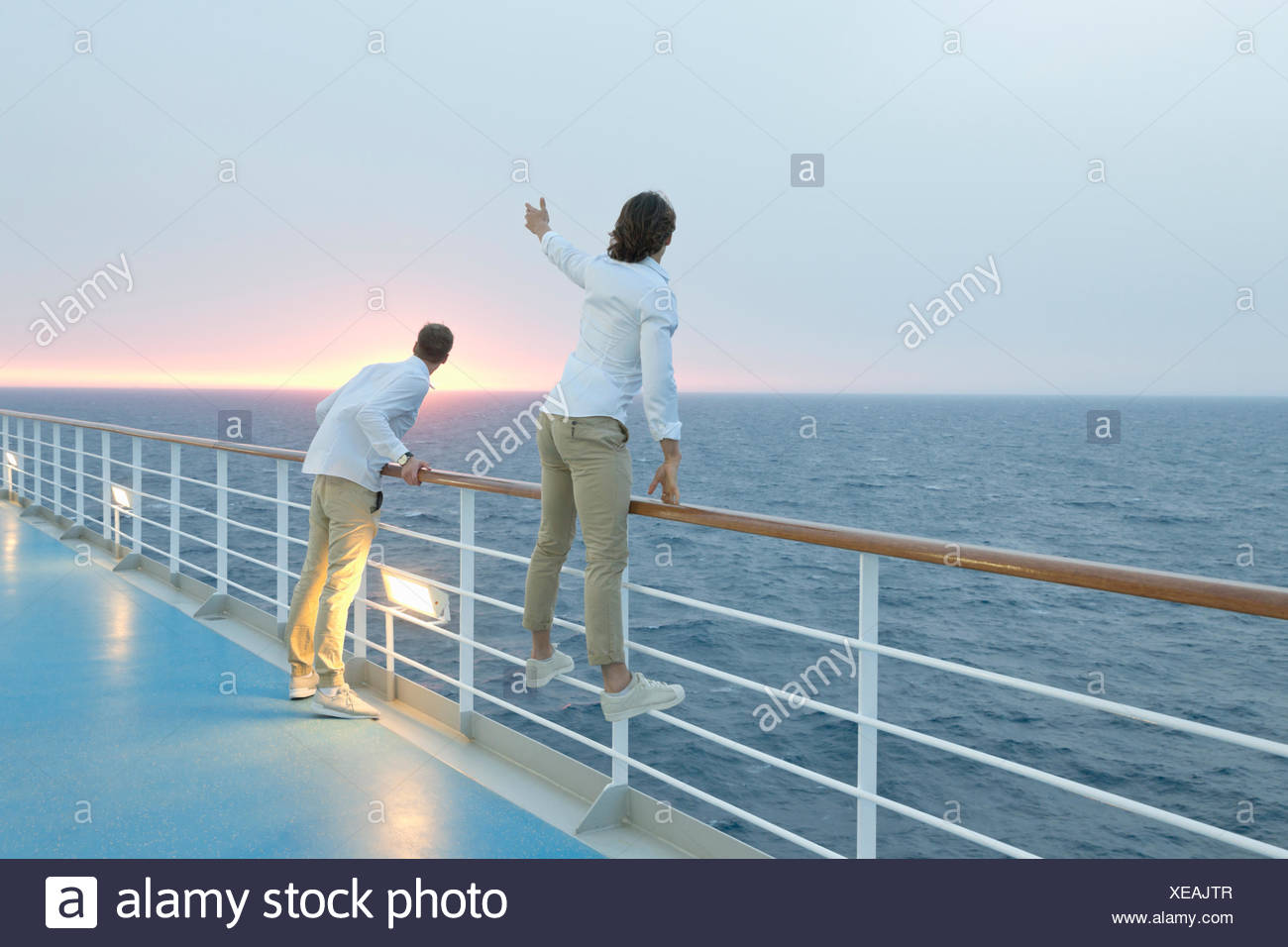 Man Standing On Ship Deck High Resolution Stock Photography and Images ...