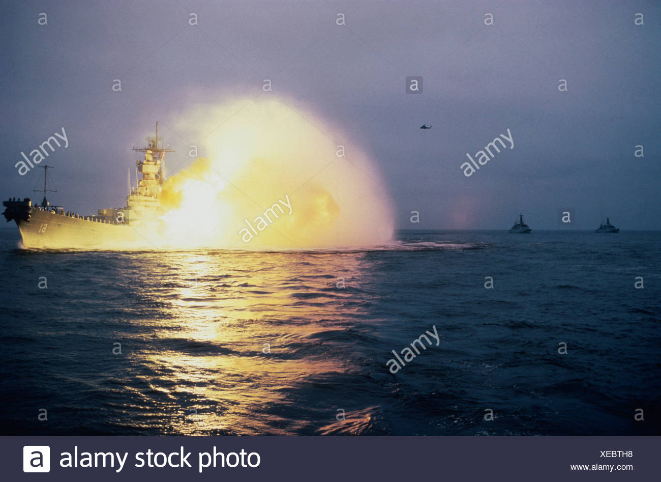 Battleship Firing High Resolution Stock Photography and Images - Alamy