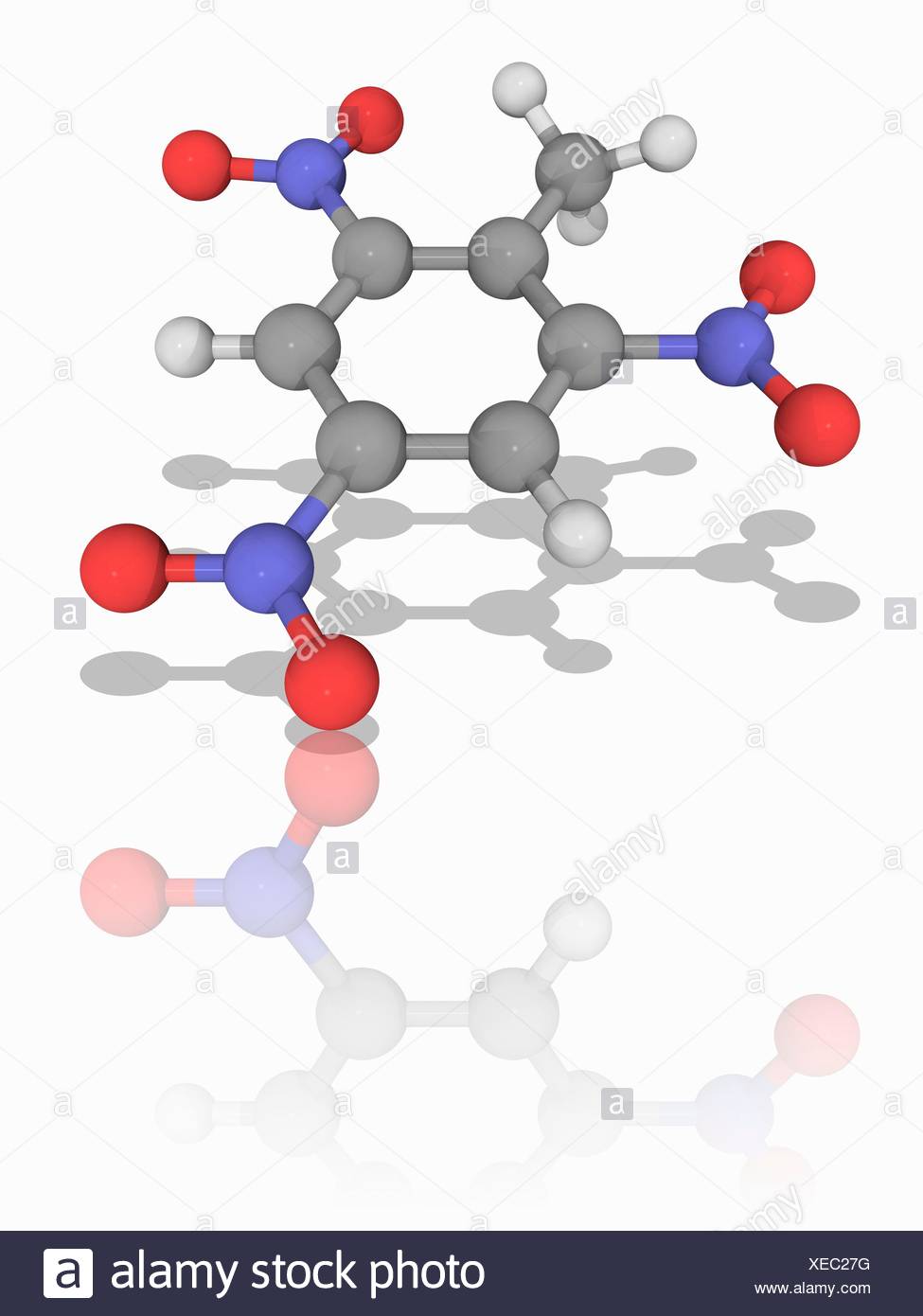 Trinitrotoluene Tnt Explosive Molecule High Resolution Stock ...