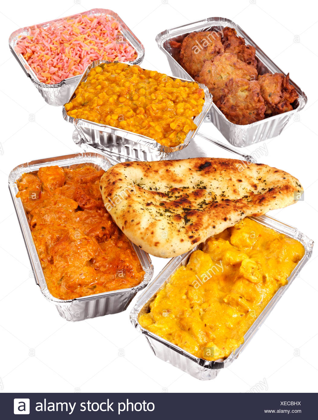 Indian Takeaway Food Cut Out Stock Images & Pictures - Alamy
