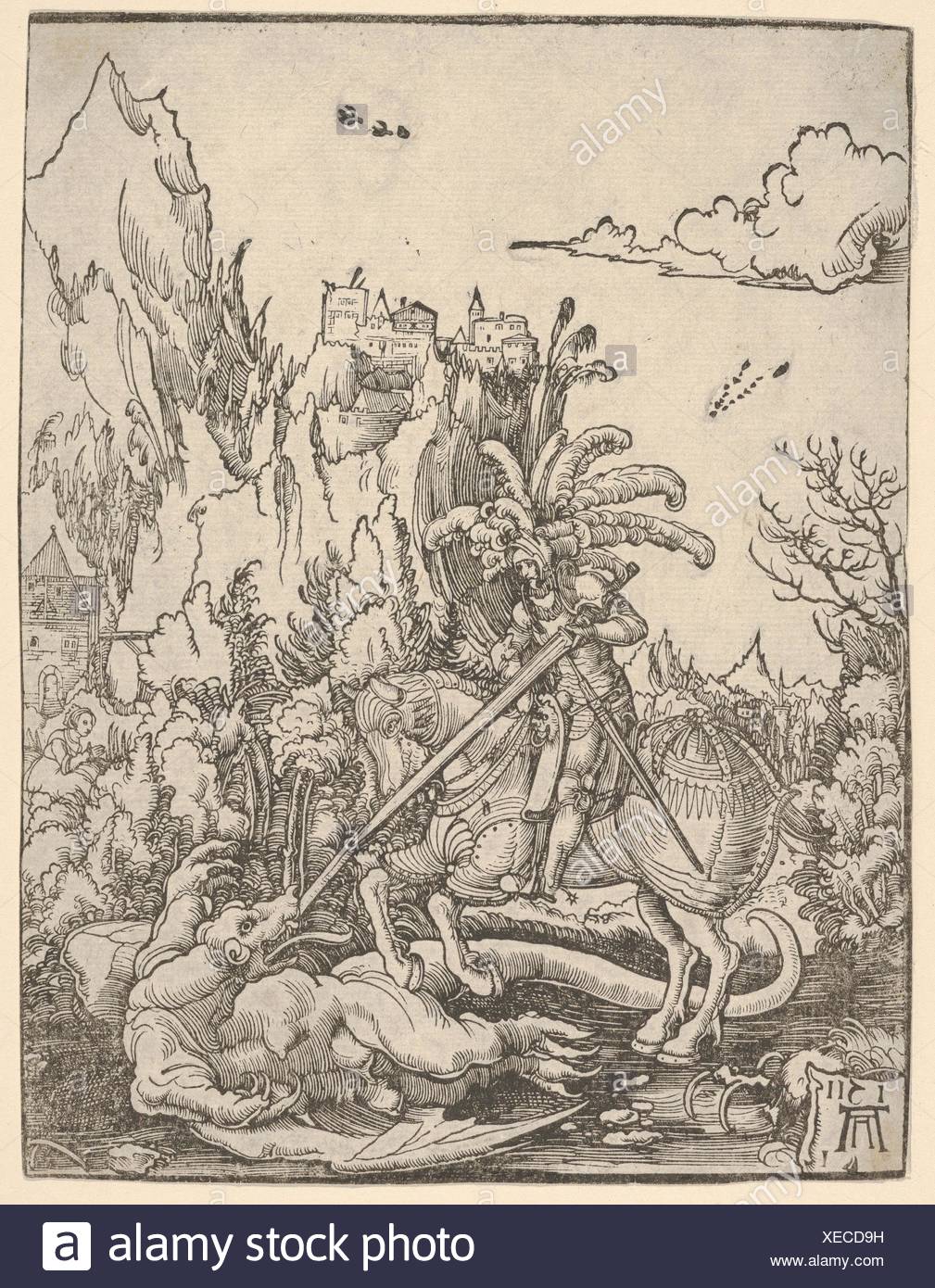 Saint George Killing The Dragon By The Stock Photos & Saint George ...