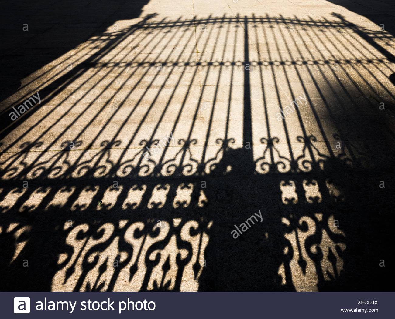 White Wrought Iron Gate High Resolution Stock Photography and Images ...