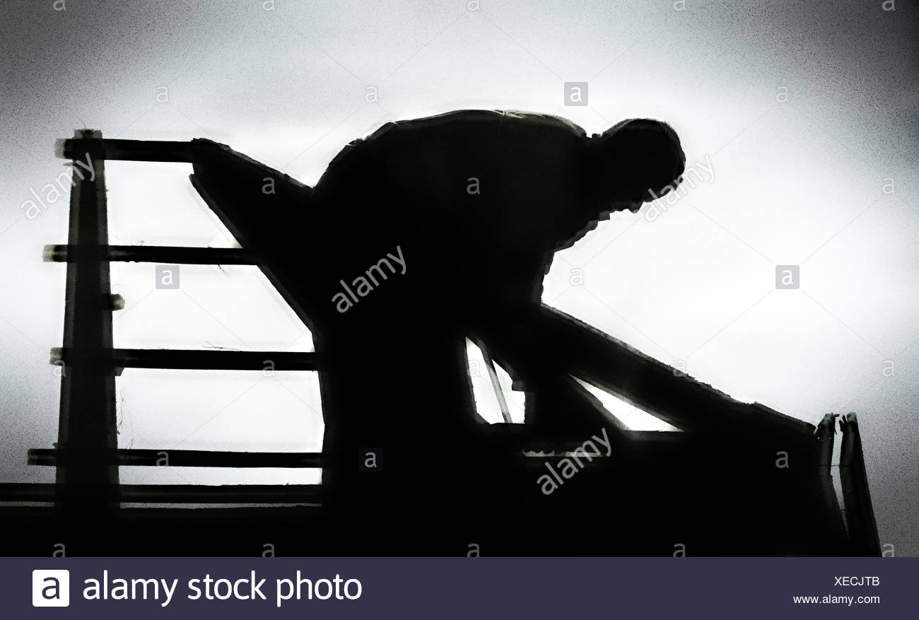 Roofer Silhouette High Resolution Stock Photography and Images - Alamy