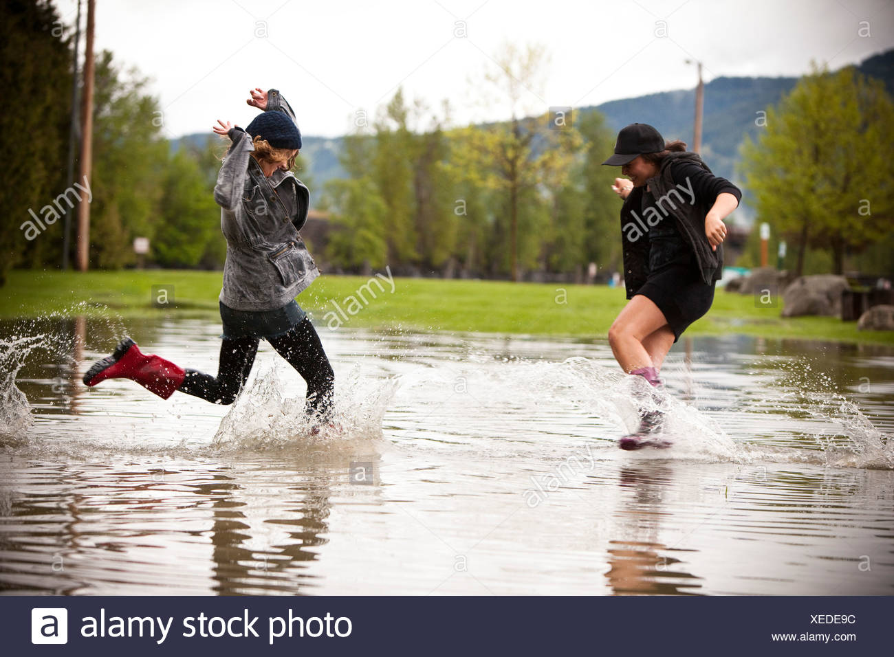 Splash Puddle Adult High Resolution Stock Photography and Images - Alamy