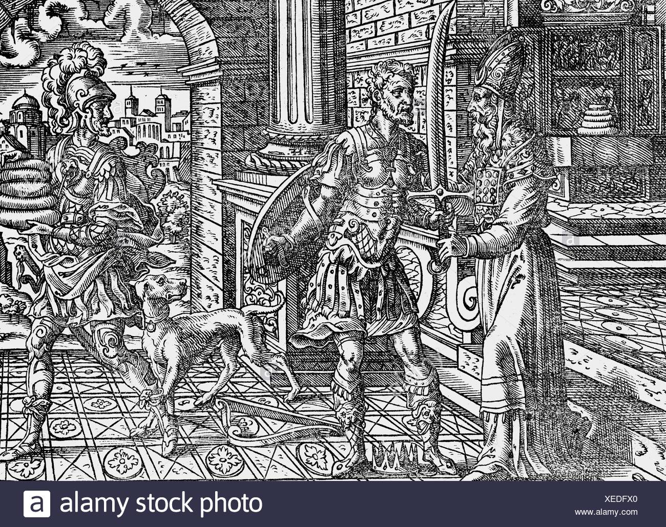 King David Bible Black and White Stock Photos & Images - Alamy
