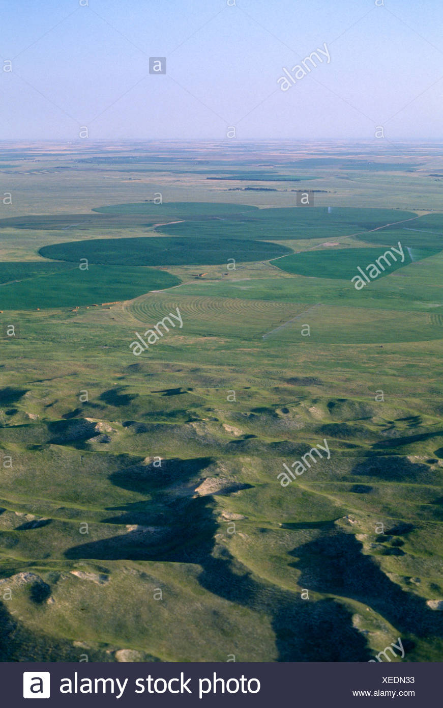 Aerial Circular Irrigation Field High Resolution Stock Photography and ...
