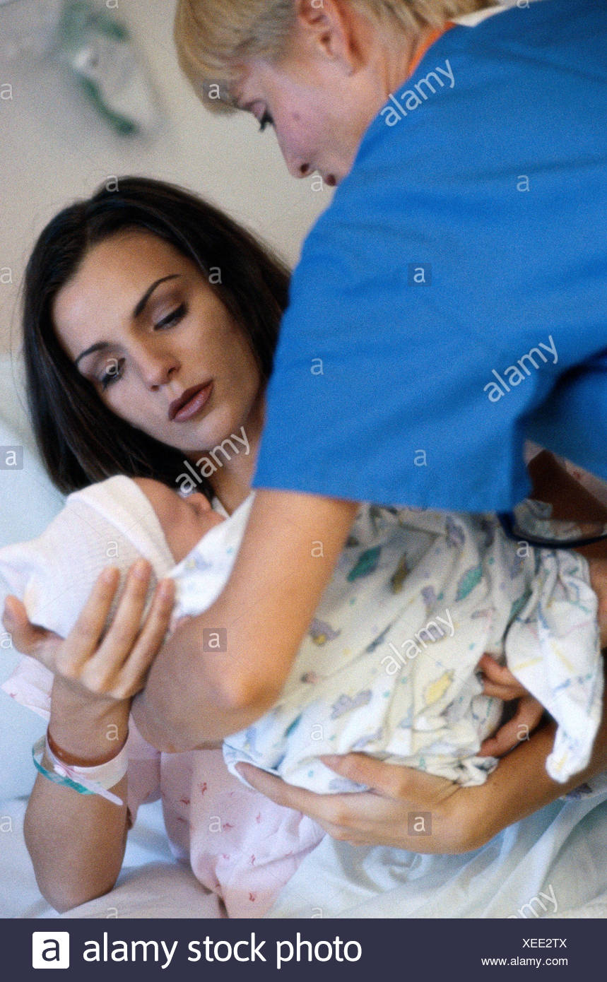 Nurse Bending Down High Resolution Stock Photography and Images - Alamy
