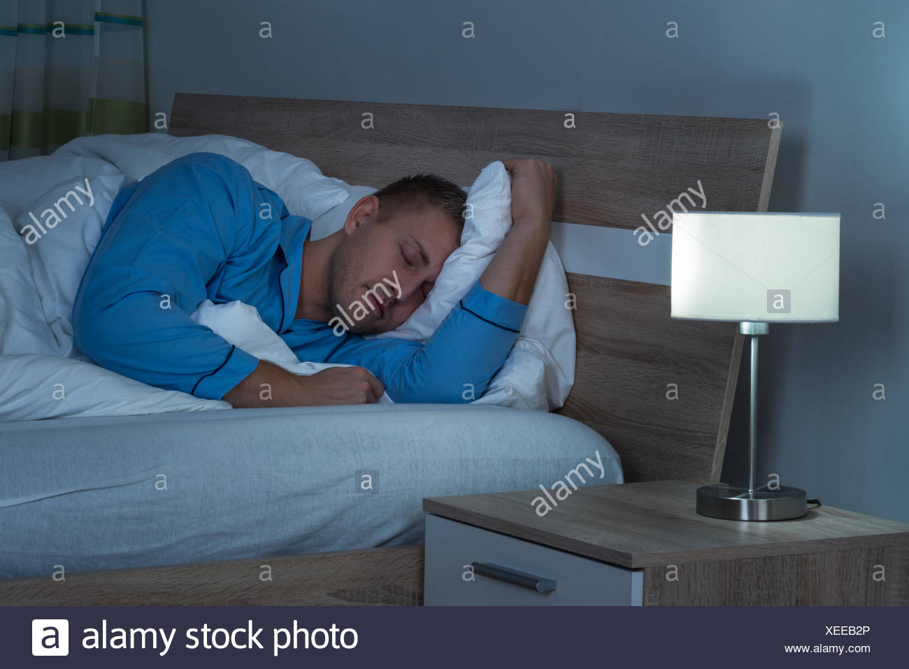 Night Man Sleeping Dream High Resolution Stock Photography and Images ...