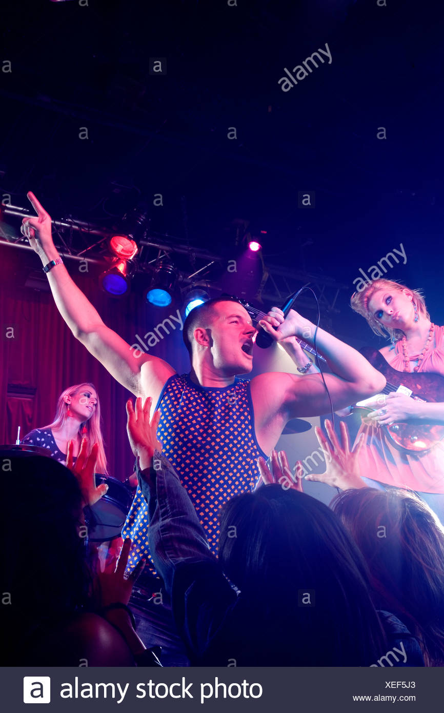 Screaming Female Fans Of The Pop Group Stock Photos & Screaming Female ...