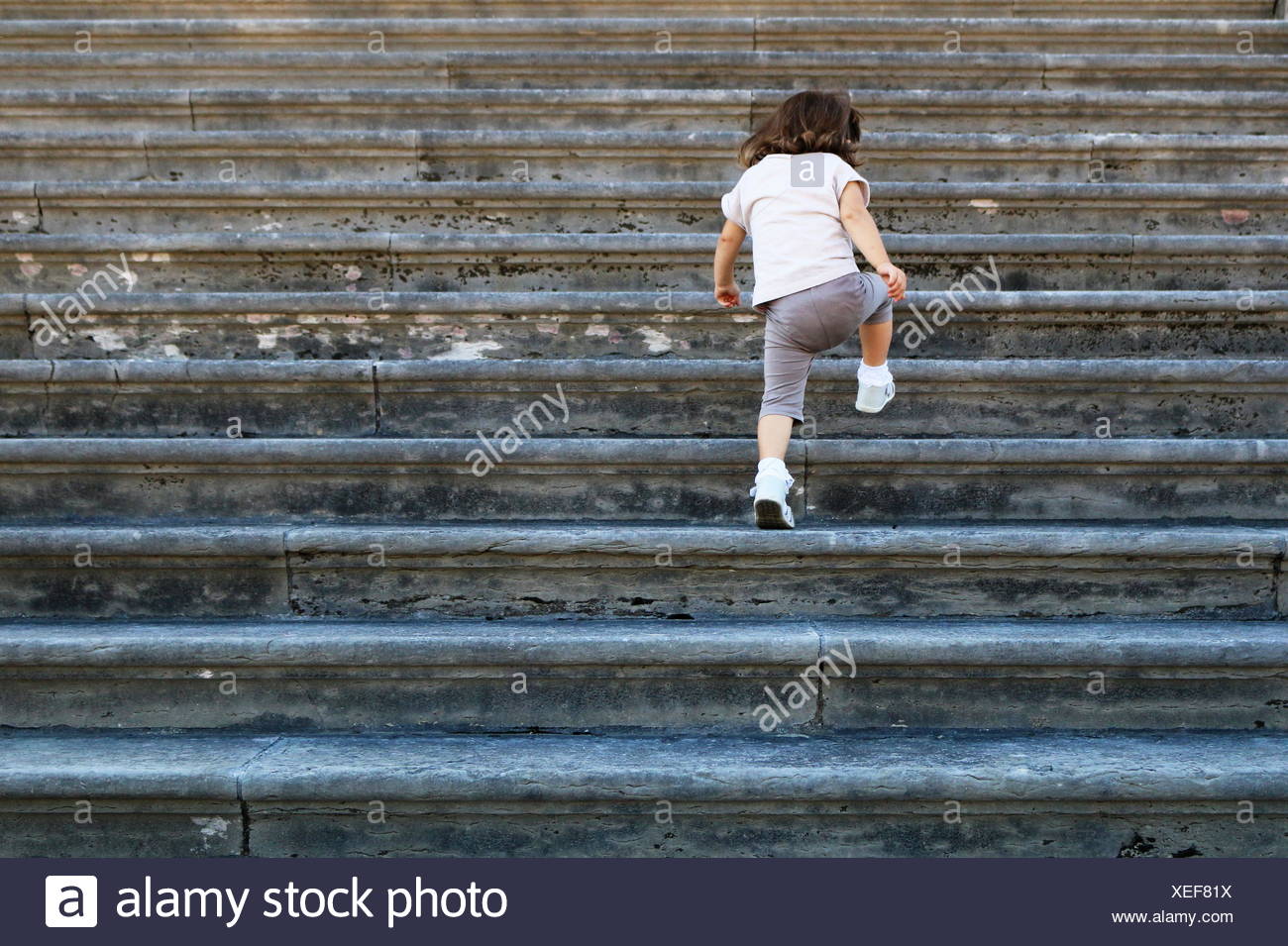 Girl Walking Up Stairs Outside Stock Photos & Girl Walking Up Stairs ...