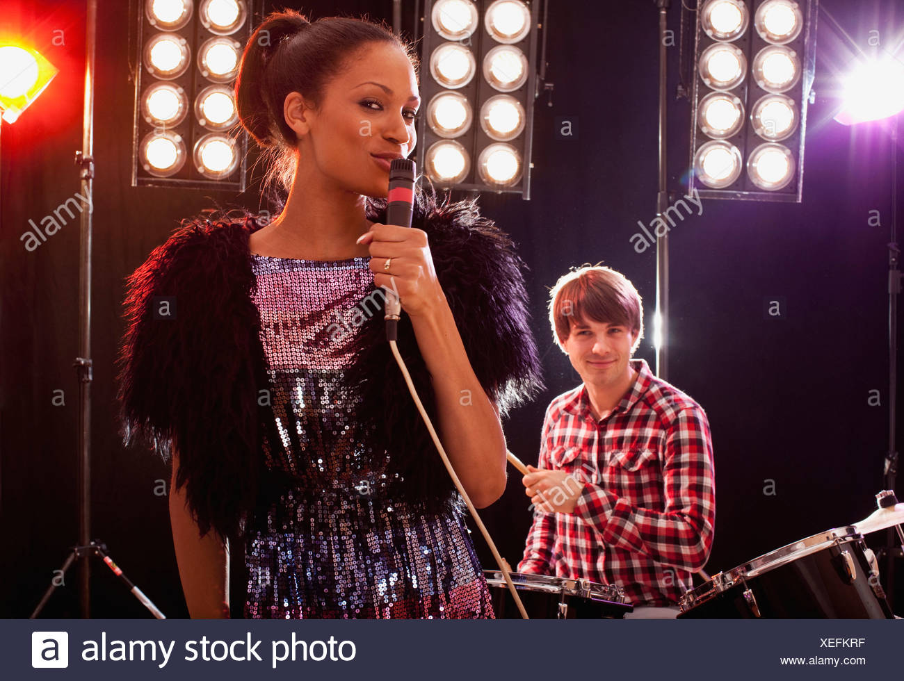 Spotlight Stage Singer High Resolution Stock Photography and Images - Alamy
